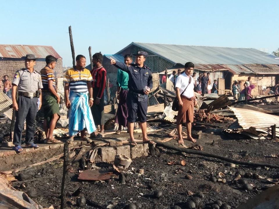 ပေါက်တောမွတ်ဆလင်ဒုက္ခသည်စခန်း မီးလောင်၊ မိန်းကလေးငယ် ၂ ဦးသေဆုံး