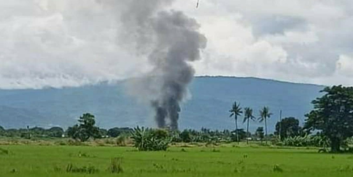 ဂန့်ဂေါနယ်၌ ပြည်သူလူထု နေအိမ်များကို စစ်ကောင်စီတပ်က မီးရှို့ဖျက်ဆီး