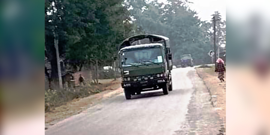 အင်းတော်မြို့နယ်တွင် စစ်ကောင်စီယာဉ်တန်း မိုင်းဆွဲတိုက်ခိုက်ခံရ