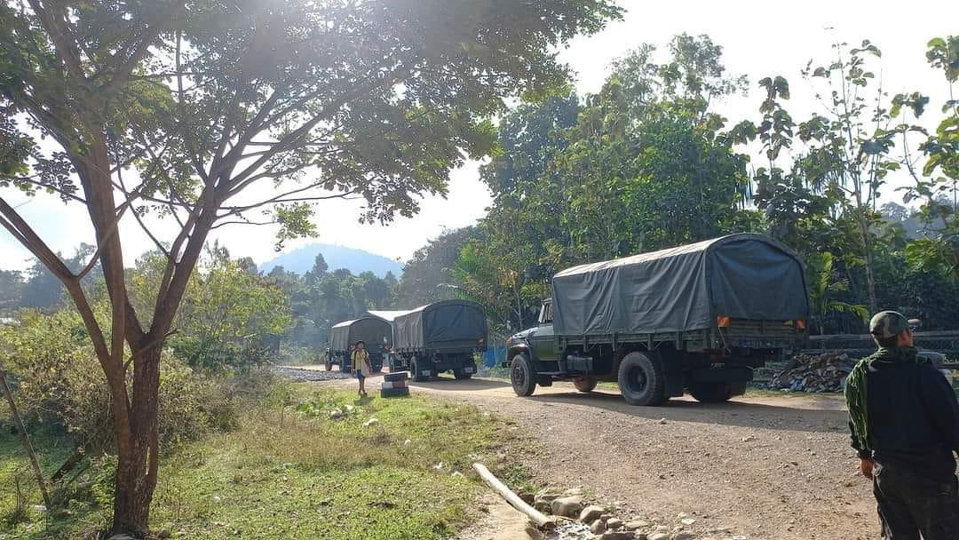 ကျိုက်ထိုတွင် စစ်ကောင်စီယာဉ်တန်း မိုင်းဆွဲတိုက်ခိုက်ခံရ
