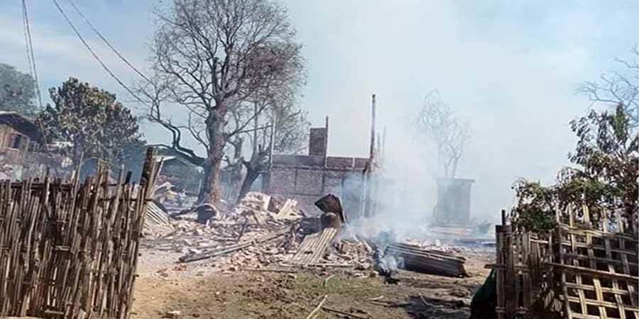 စစ်ကိုင်းမြို့နယ်တွင် စစ်ကောင်စီတပ်က ကျေးရွာ ၂ ရွာကို မီးရှို့ပြီး လူသတ်