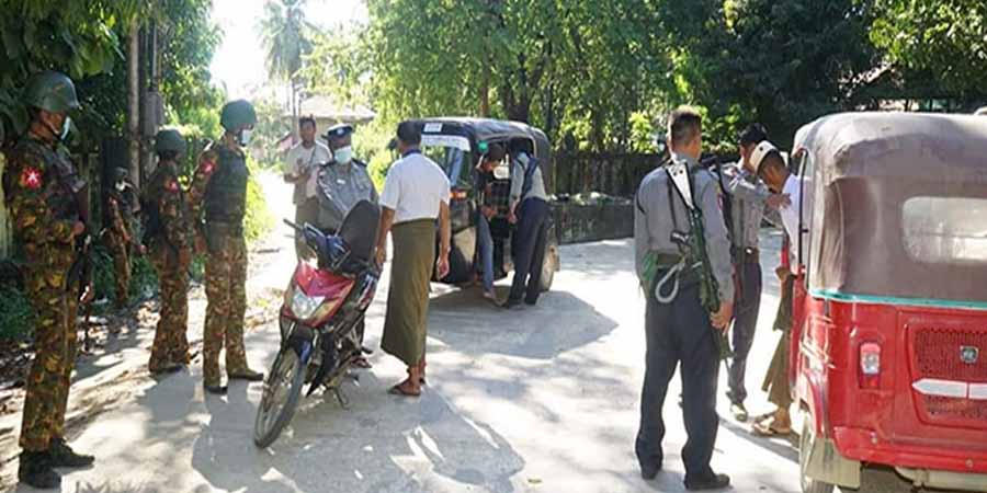 Dvb မောင်တောမြို့ပေါ် နေရာ ၈ ခု ၌ စစ်ကောင်စီတပ်များ နေရောညပါ စစ်ဆေး