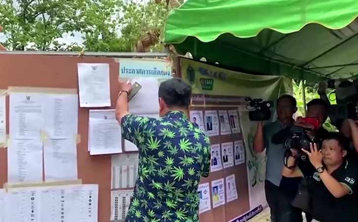 Dvb ဘွန်ကျိုင်းထိုင်းပါတီ၏ ဝန်ကြီးချုပ်လောင်းကိုယ်စားလှယ် ဆေးခြောက်ရ