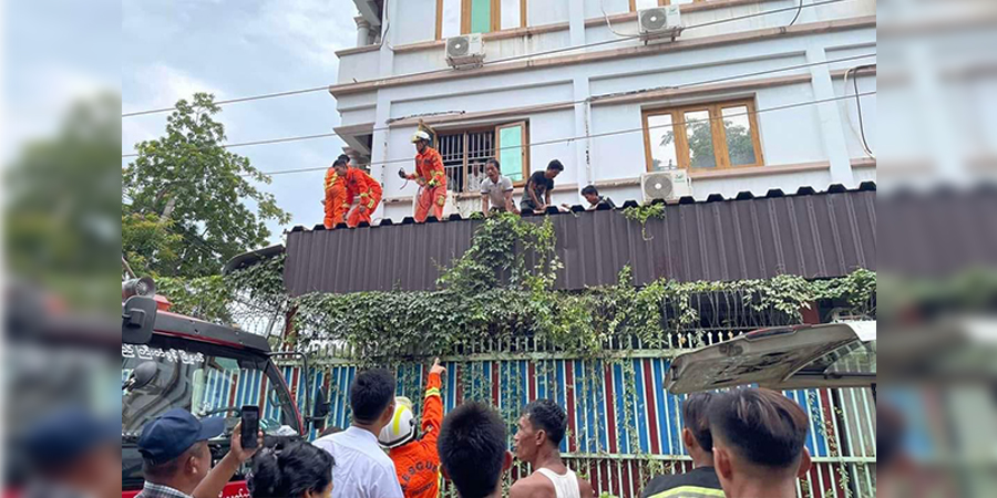 မန္တလေးတွင် တည်းခိုခန်းဝန်ထမ်း ၄ ဦး ဓာတ်လိုက်ခံရပြီး ၁ ဦး သေဆုံး