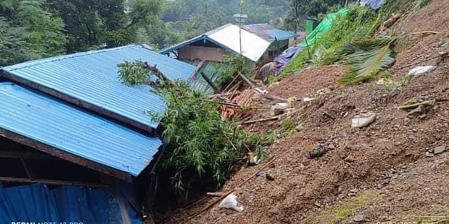 ပလက်ဝတွင် မိုးသည်းထန်ပြီး ရေကြီး၊ နေအိမ် ၂၀ ကျော် ပျက်စီး