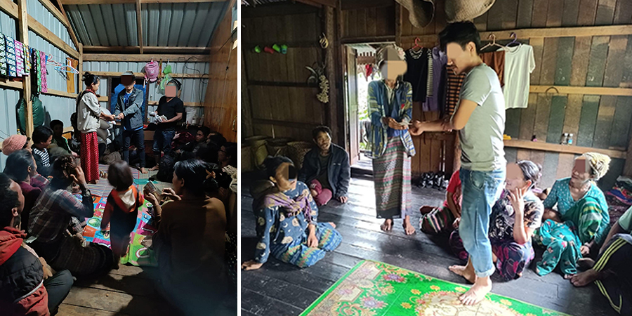 Dvb မင်းတပ် စစ်ဘေးရှောင်များကို ဆေးဝါးနှင့် ငွေကြေး ထောက်ပံ့