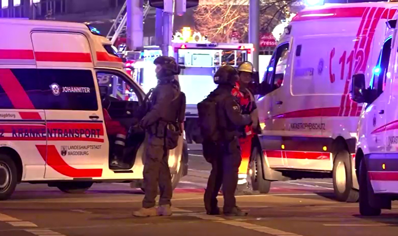 ဂျာမန်ခရစ္စမတ်ဈေးရောင်းပွဲက လူအုပ်စုကို ကားဖြင့်ဝင်တိုက်၊ ၂ ဦး သေဆုံးပြီး ၆၀ ခန့် ဒဏ်ရာရ