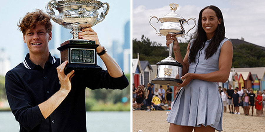 Dvb ဩစတြေးလျအိုးပင်း တင်းနစ်ချန်ပီယံဆု ဆင်းနားနှင့် ကီးစ်တို့ အသီးအသီးဆွတ်ခူး