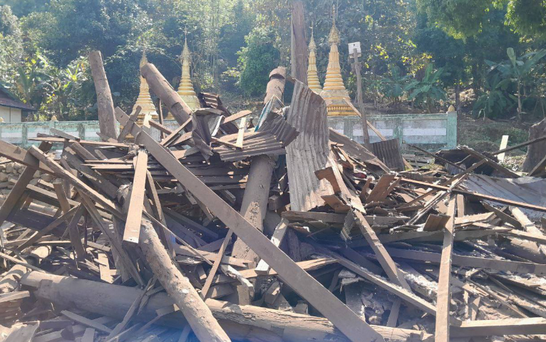 ရမ်းဗြဲကို စစ်ကောင်စီလေကြောင်းတိုက်ခိုက်၊ ၁ ဦးသေ ၂ ဦး ဒဏ်ရာရ