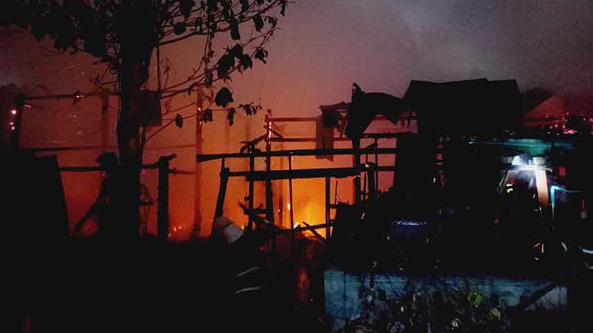 မော်လမြိုင်ကျွန်း၌ မီးလောင်ပြီး နေအိမ် ၂ လုံး ပျက်စီးဆုံးရှုံး